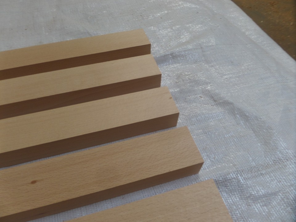 Beech hardwood planed timber 6 @ 1.15m x 55mm x 35mm (20216R7) stave ...