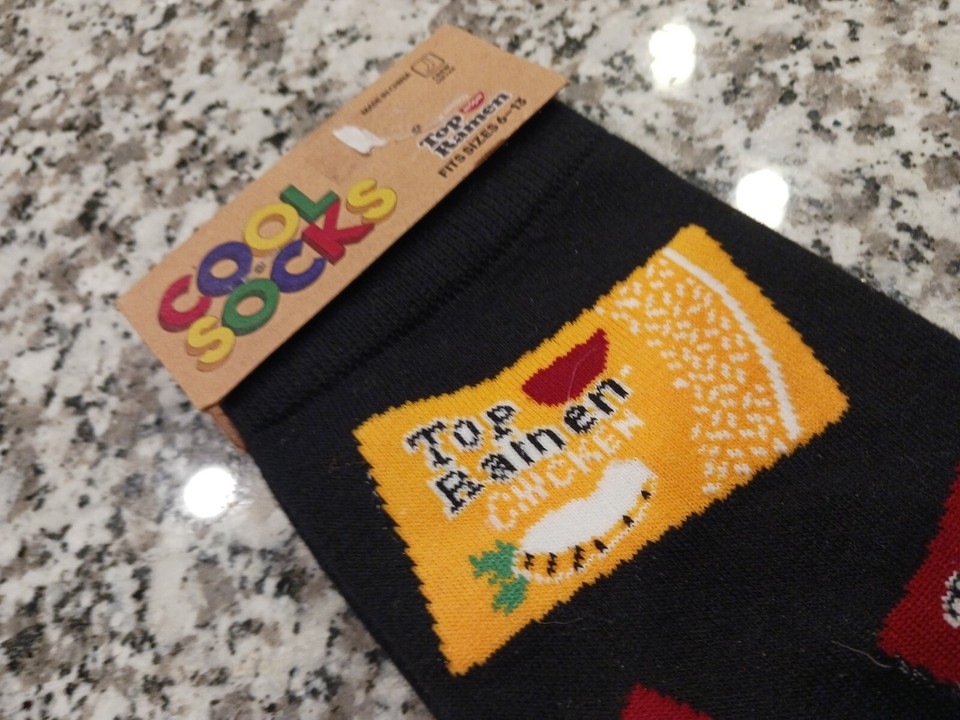 Cool Socks 6-13 Top Ramen Noodles Chicken Shrimp Beef Poor Easter ...