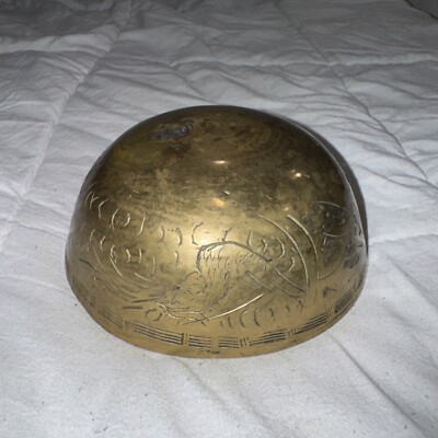 Antique Chinese Carved Bronze Brass Bowl Water | eBay