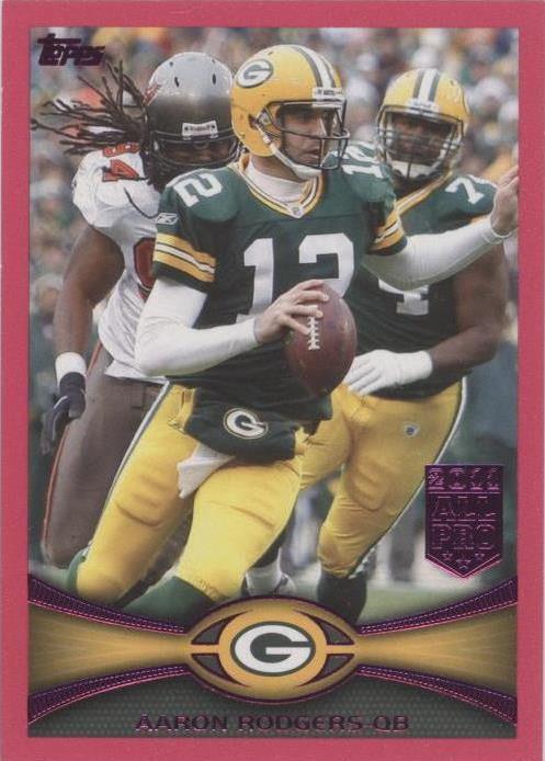 2012 Topps All Pro Aaron Rodgers 1 Pink Bca 399 For Sale Online Ebay