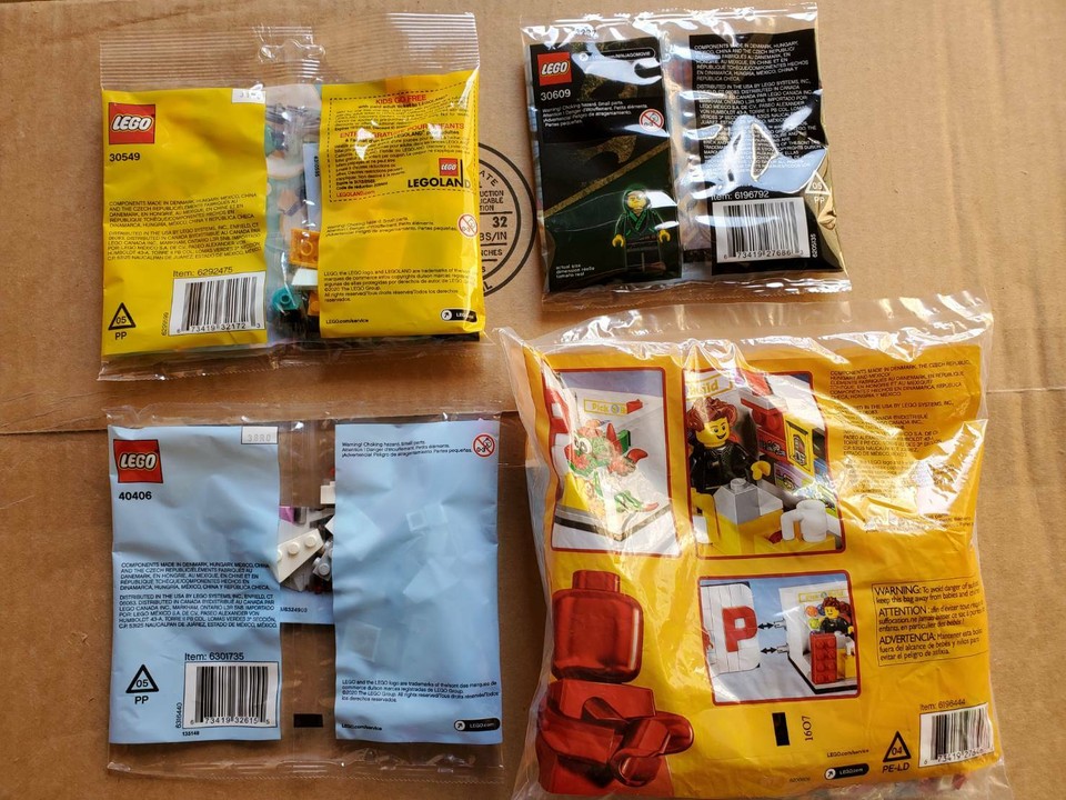 Lego Polybag set# 30549, 40406, 30609 & 40178 - NIB | eBay