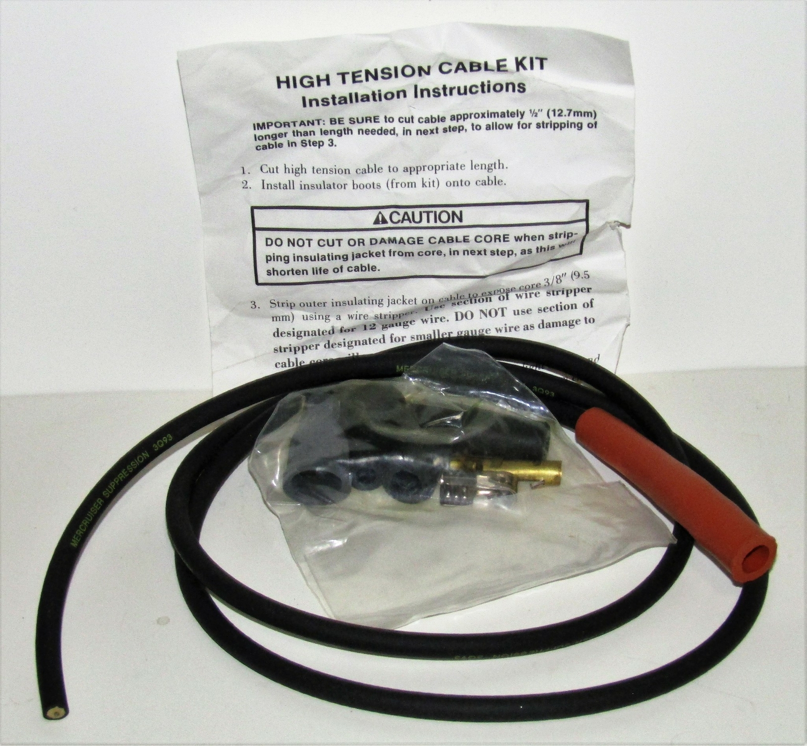 NEW MERCURY MARINE BOAT MERCRUISER SUPPRESSION 3Q93 HIGH TENSION CABLE ...