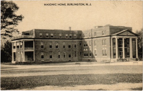 PC FREEMASONRY, MASONIC HOME, BURLINGTON, NEW JERSEY, Vintage Postcard ...