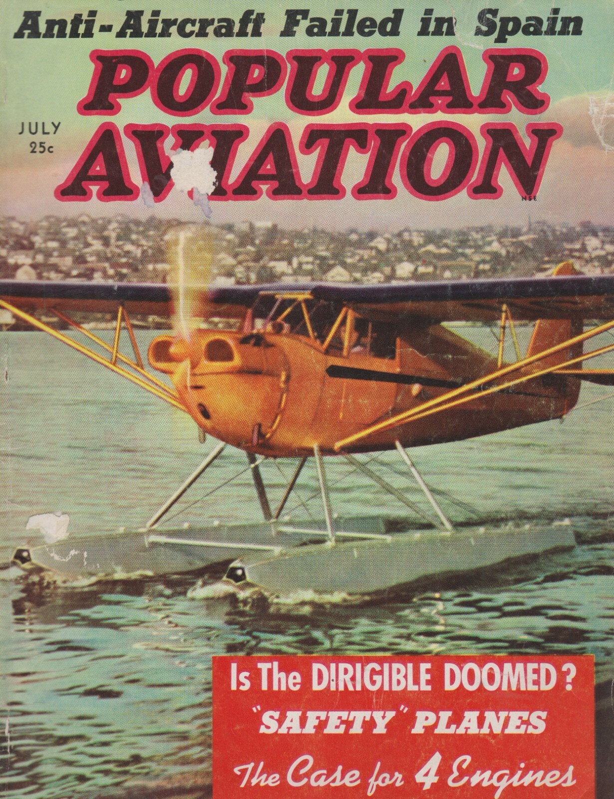 Popular Aviation Flying (Jul 1939) Dirigibles, Spain Airwar, AE ...