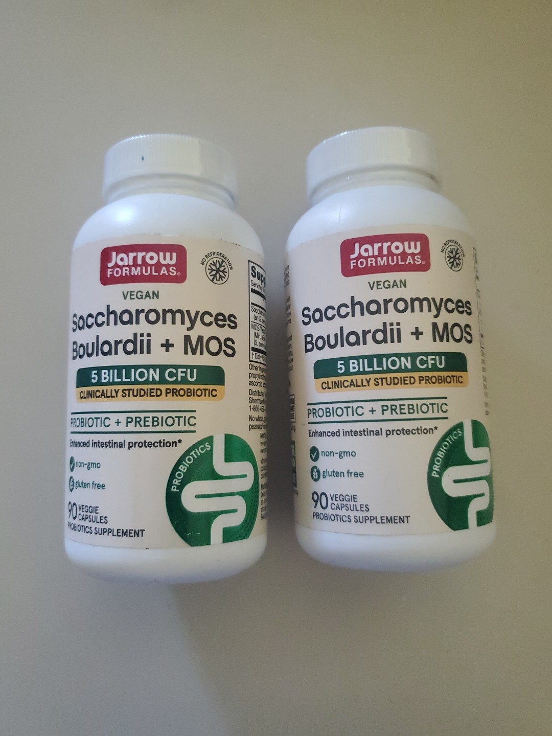 Jarrow Formulas Sacharomyces Boulardii MOS Probiotic 90 Caps [Lot Of 2 ...