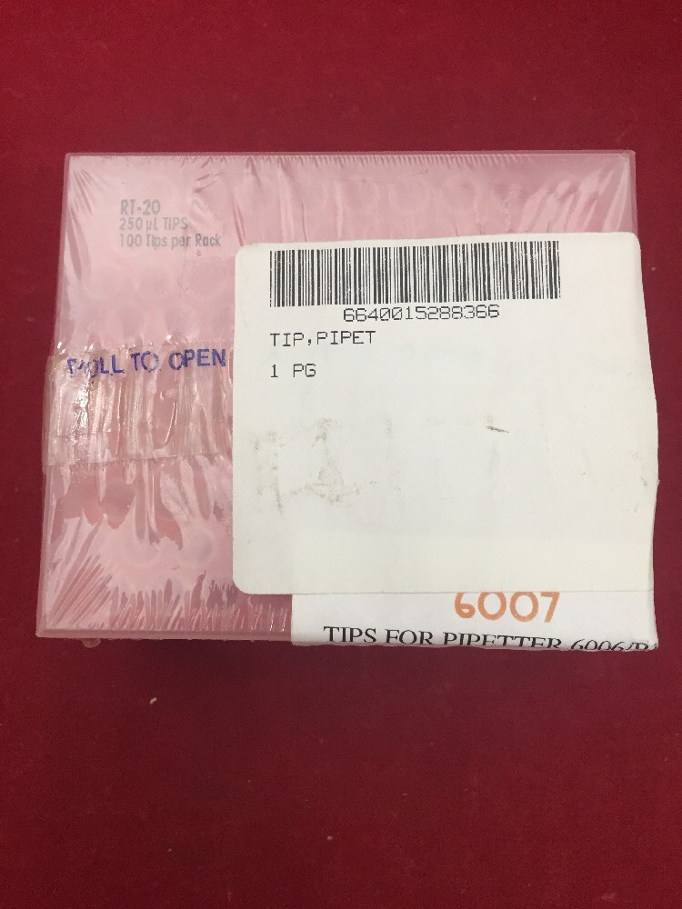 QTY 2 NEW RACK OF 100 Pipet Tips 250ul RT-200 For Pipettor 6006/P100 | eBay