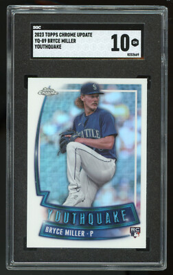2023 Topps Chrome Update Bryce Miller ROOKIE YouthQuake YQ-89 SGC 10 ...