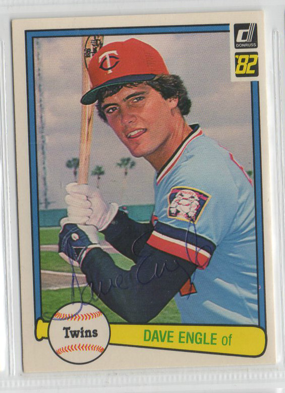 Dave Engle 1982 Donruss autographed auto signed card Twins | eBay