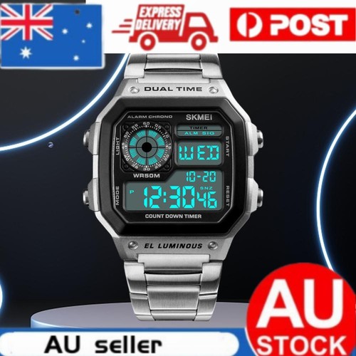 50M Waterproof Wrist Watch Digital Watch Portable Countdown Timer ...