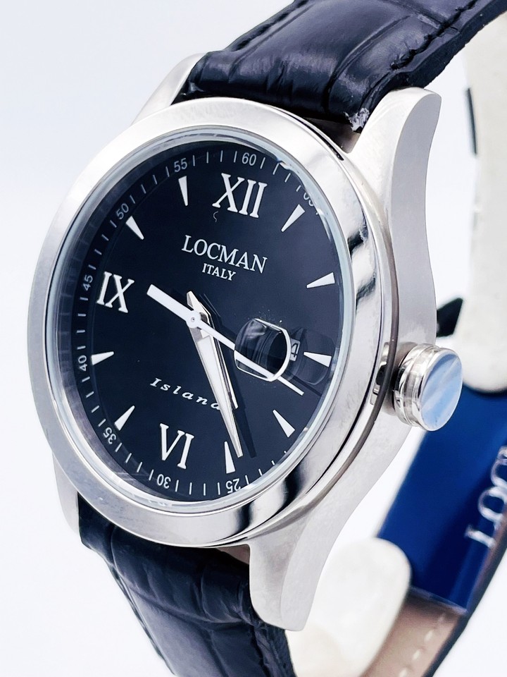 Men's Watch Locman ISLAND Titanium Steel and Leather Only Time With ...