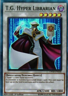 TG HYPER LIBRARIAN HOLO YuGiOh YU GI OH Custom Anime Collectible Card ...