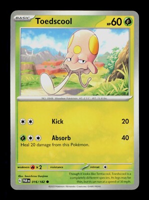 Toedscool 016/182 Pokemon Scarlet&Violet Paradox Rift Trading Card TCG ...
