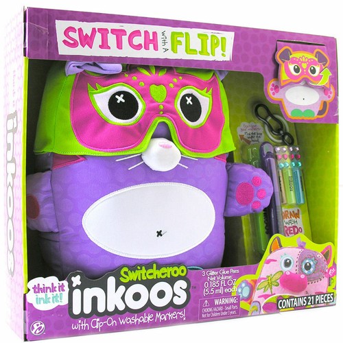 Switcheroo Inkoos - Cat Draw Wash Redo Soft Plush Toy Pens .INKOO BRAND ...