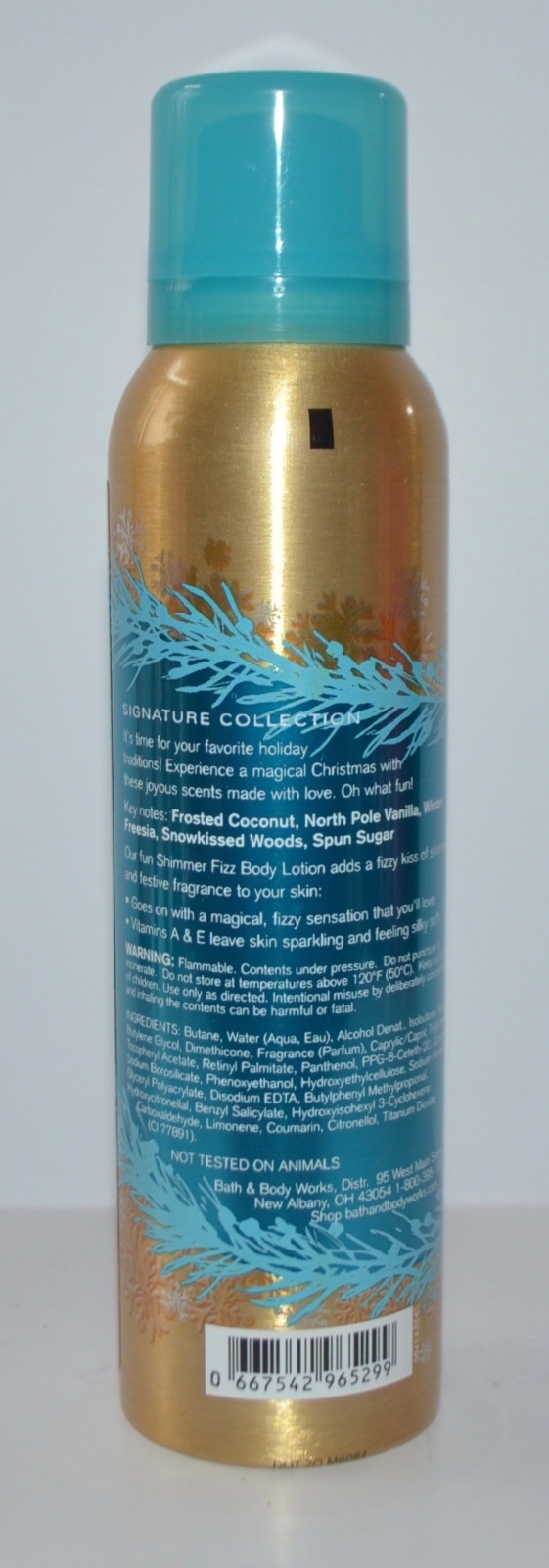 1 BATH & BODY WORKS FROSTED COCONUT SNOWBALL SHIMMER FIZZ LOTION CREAM ...
