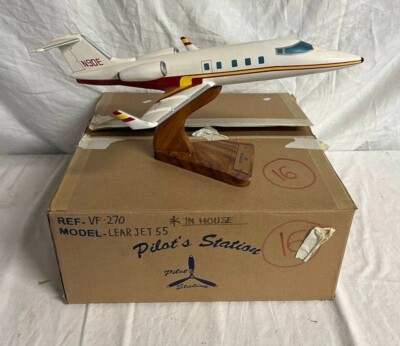 Pilot's Station Models Learjet 55 N90E Private Jet Aircraft 1/48 ...