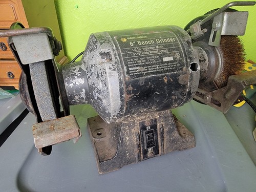 Black-Decker Vintage 110V 6" Bench Grinder 1/3HP 9403 1986 | eBay