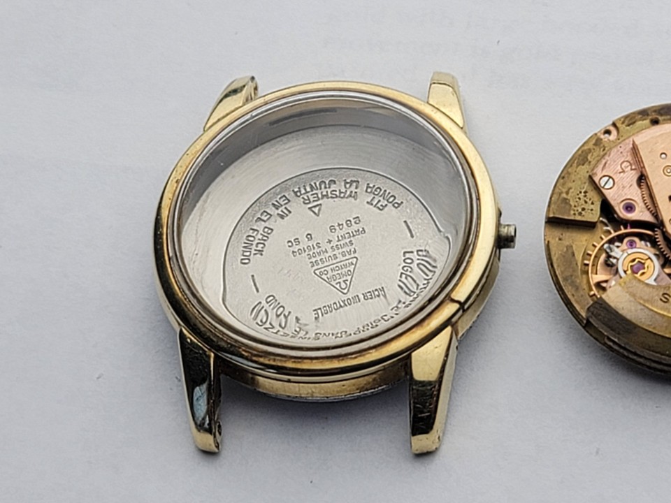 Vintage 14K Gold & Stainless steel Omega Seamaster calendar 503 case ...