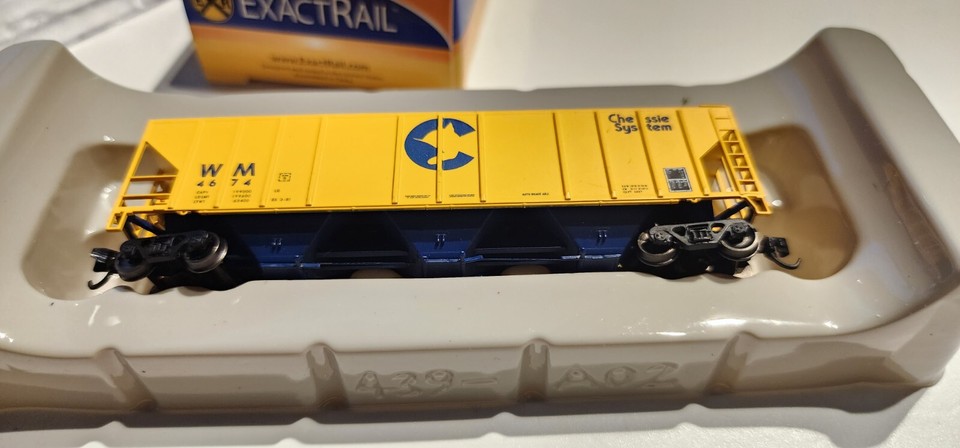 ExactRail N Scale P-S 4427 cu.ft. Grain Hopper Chessie WM #4674 | eBay