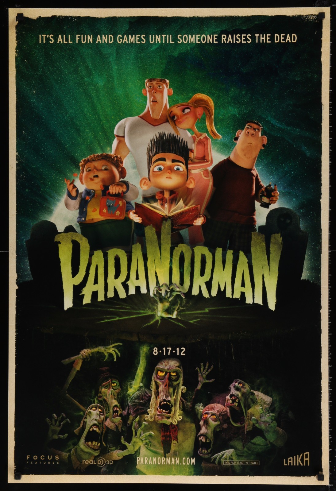 PARANORMAN 2012 Movie Poster 27x40 DS • #Animation #Horror #Zombies # ...