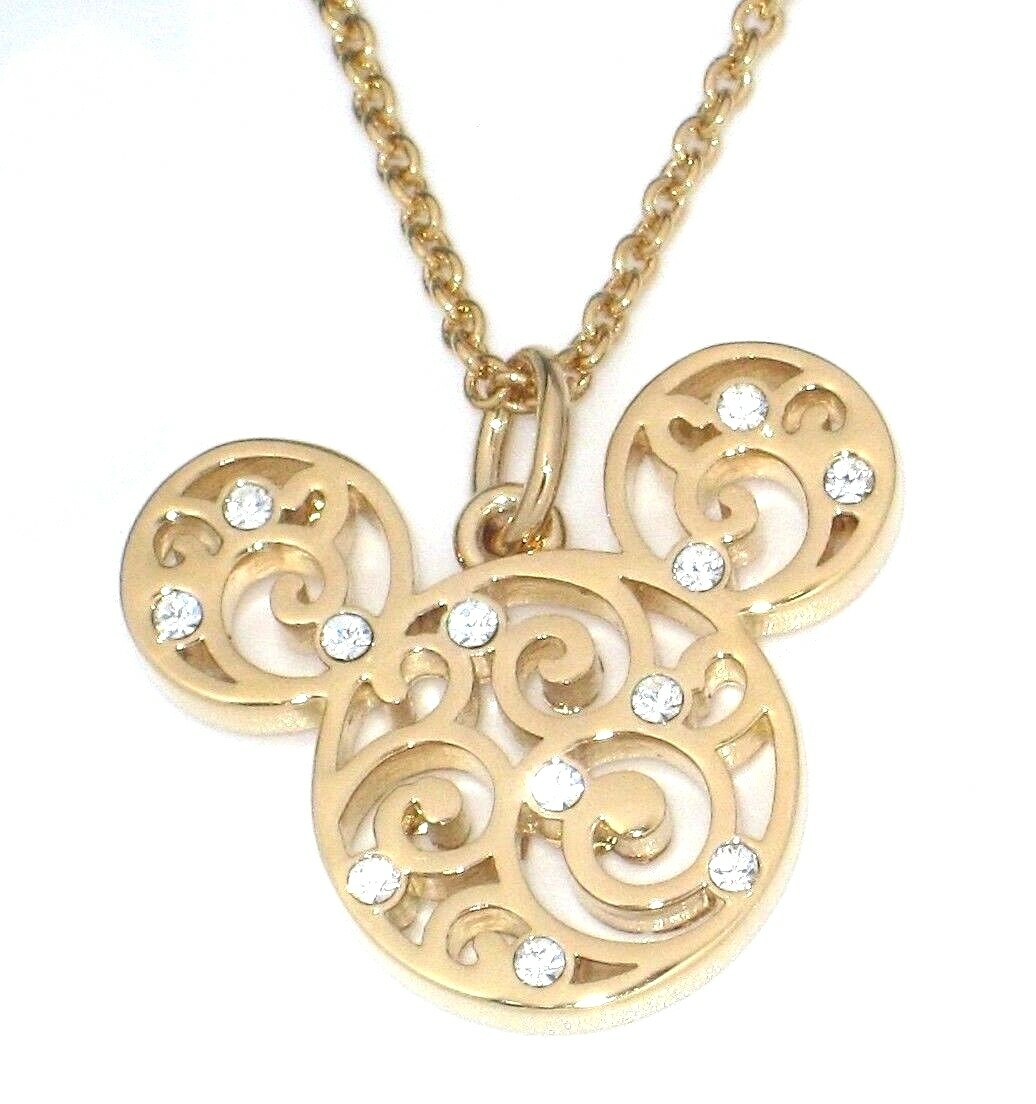 Mickey Mouse Brocade Disney Necklace Filigree Made with Crystals from ...