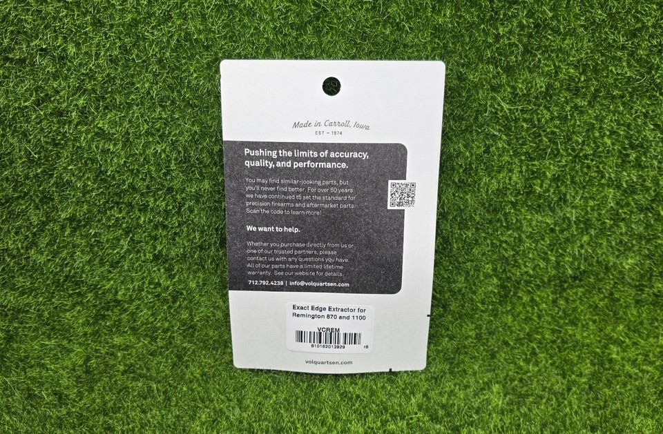 Volquartsen Exact Edge Extractor for Remington 870 & 1100 Shotgun Bolt ...