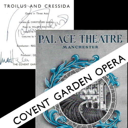 1955 Manchester SIGNED Opera programme Covent Garden Opera tour William ...