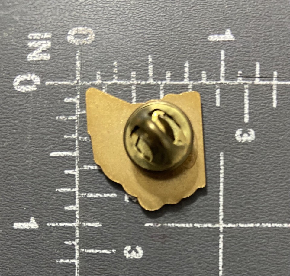 Vintage Ohio State Flag Pin OH Burgee Shape Pennant Swallowtail Ensign ...