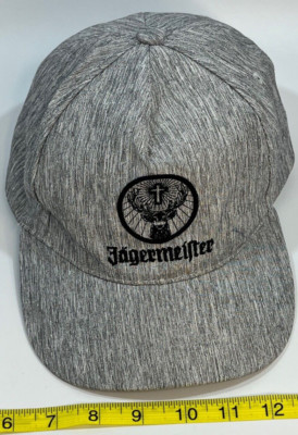 NEW Jagermeister Official Logo Gray Hat Baseball SNAPBACK Cap New ...