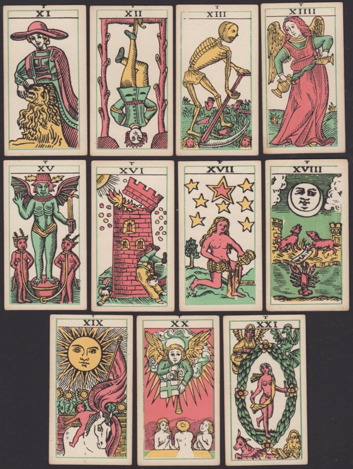 Earliest Old INSIGHT INSTITUTE Square Corner Tarot Playing Cards ...