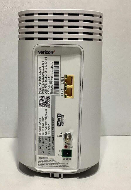 Verizon Fios WiFi 6 Extender Model E3200 UNTESTED NO AC ADAPTOR | eBay