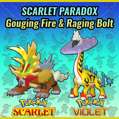 GOUGING FIRE & RAGING BOLT ⚡ SCARLET PARADOX POKEMON ⚡ POKEMON SCARLET ...