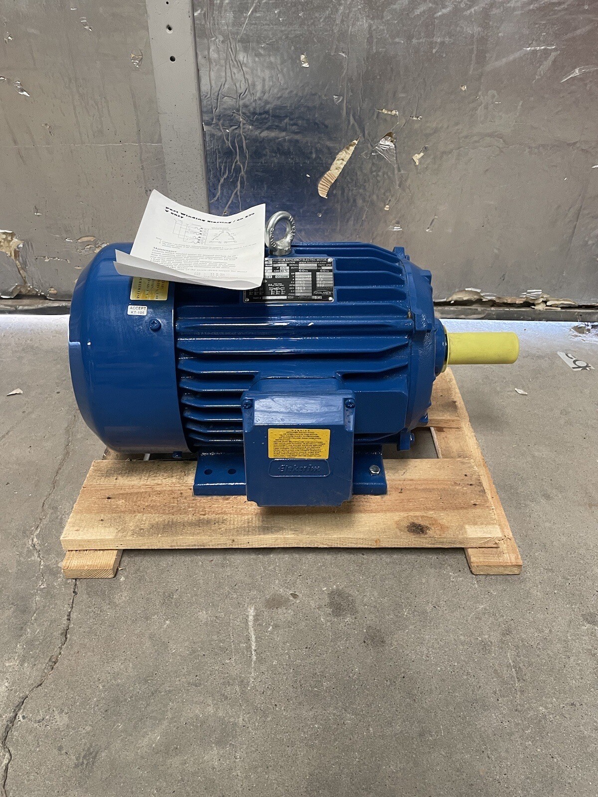 NEW ELEKTRIM, SIE, 5HP MOTOR 1170 RPM 230/460V FRAME 215T, 20NFM-3-5-12 ...