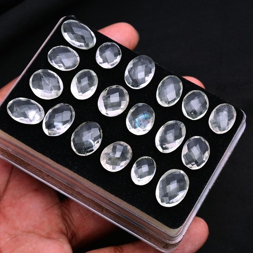 19 Pcs Natural Green Amethyst 11mm-15mm Oval Checker Cut Untreated Gemstones Lot | eBay Australia