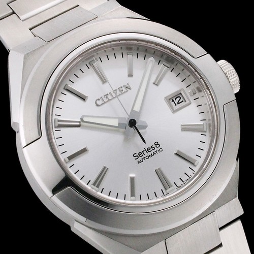 CITIZEN SERIES 8 870 MECHANICAL NA1000-88A SILVER DIAL AUTOMATIC MEN'S ...