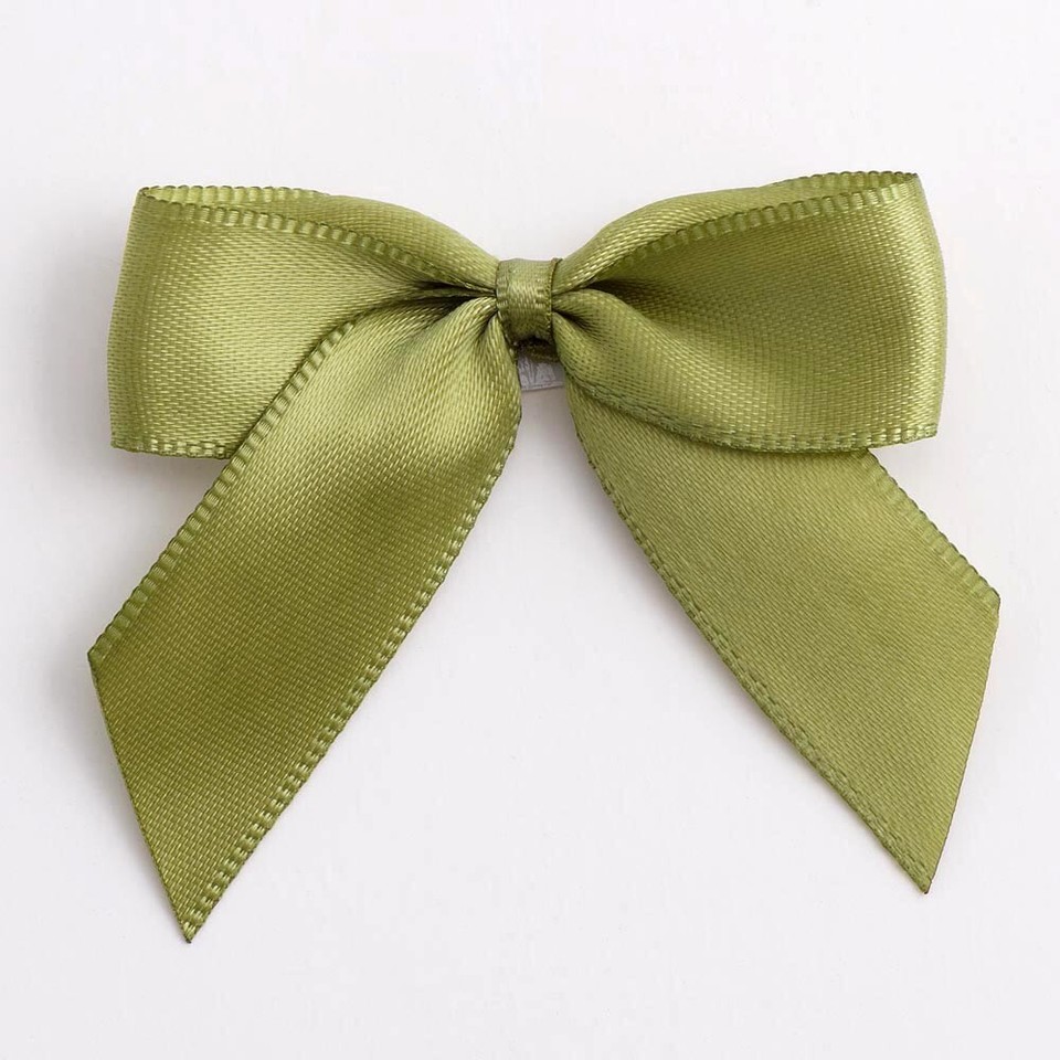 Satin Bows 5cm Self Adhesive Ribbon Pre Tied Large Bow Wide Gift Craft ...
