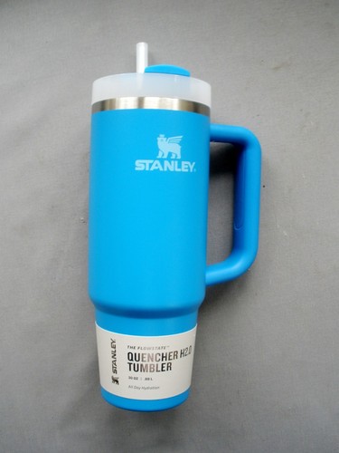 Stanley 30 oz. Quencher Tumbler Flip Cup Stainless Azure Blue Color ...