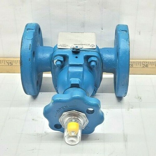 ITT DIA-FLO 1" FLANGED MANUAL DIAPHRAGM CONTROL VALVE CWP200 1-2501-T ...