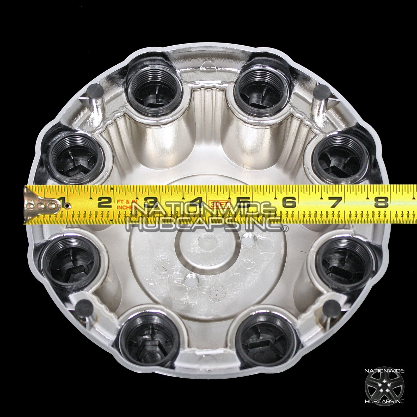 Chevy GMC 8 Lug Chrome Wheel Center Hub Caps Nut Covers for Alloy ...