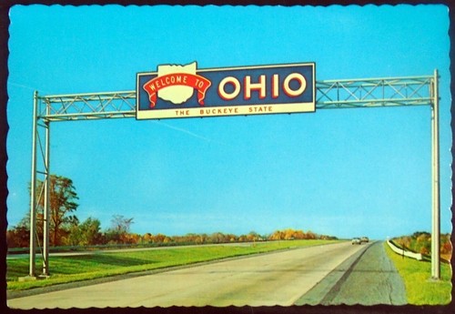 “Welcome to Ohio” I-90 Near Cleveland Highway Sign, Ohio Turnpike ...