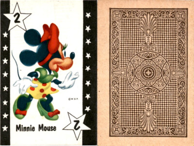 1950's W.D.F., Disney Game Card, #2 Minnie Mouse | eBay