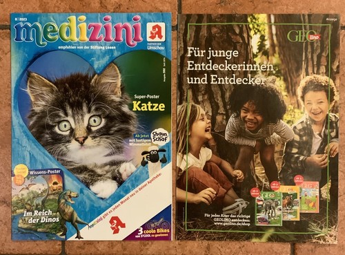 Medizini 8/2023 Poster Hauskätzchen + Im Reich der Dinos Teil 2 | eBay.de