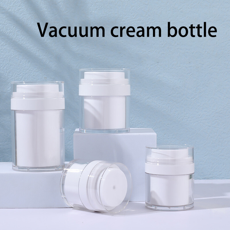 Empty Airless Pump Jar Reusable Acrylic Vials Vacuum Bottle Portable ...