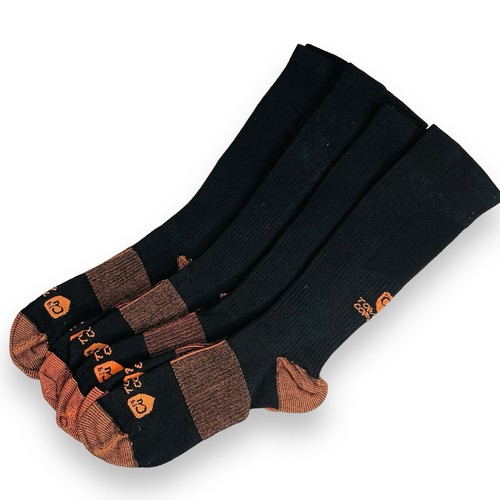Tommie Copper Black Brown Compression Socks 4 Pair Size M 18713631824| eBay