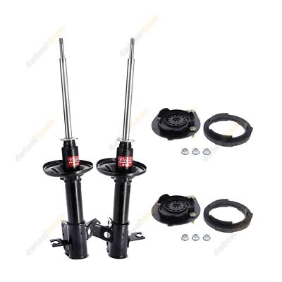 2 x KYB Shock Absorbers Strut Top Mount Kit Rear 333181 333180 KSM5405 ...