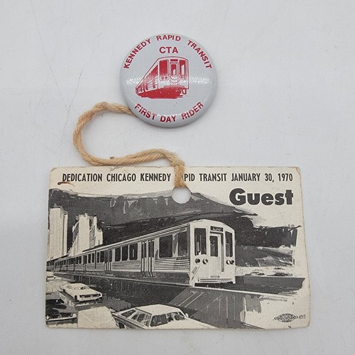 CTA Pinback Pin Button Chicago Transit Authority First Day Rider ...