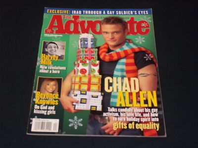 2003 NOVEMBER 25 THE ADVOCATE MAGAZINE - CHAD ALLEN FRONT COVER - H ...