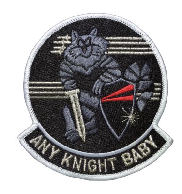 US NAVY Air Force Jet Plane F-14 VF-154 ANY KNIGHT BABY Tomcat Sew Iron ...