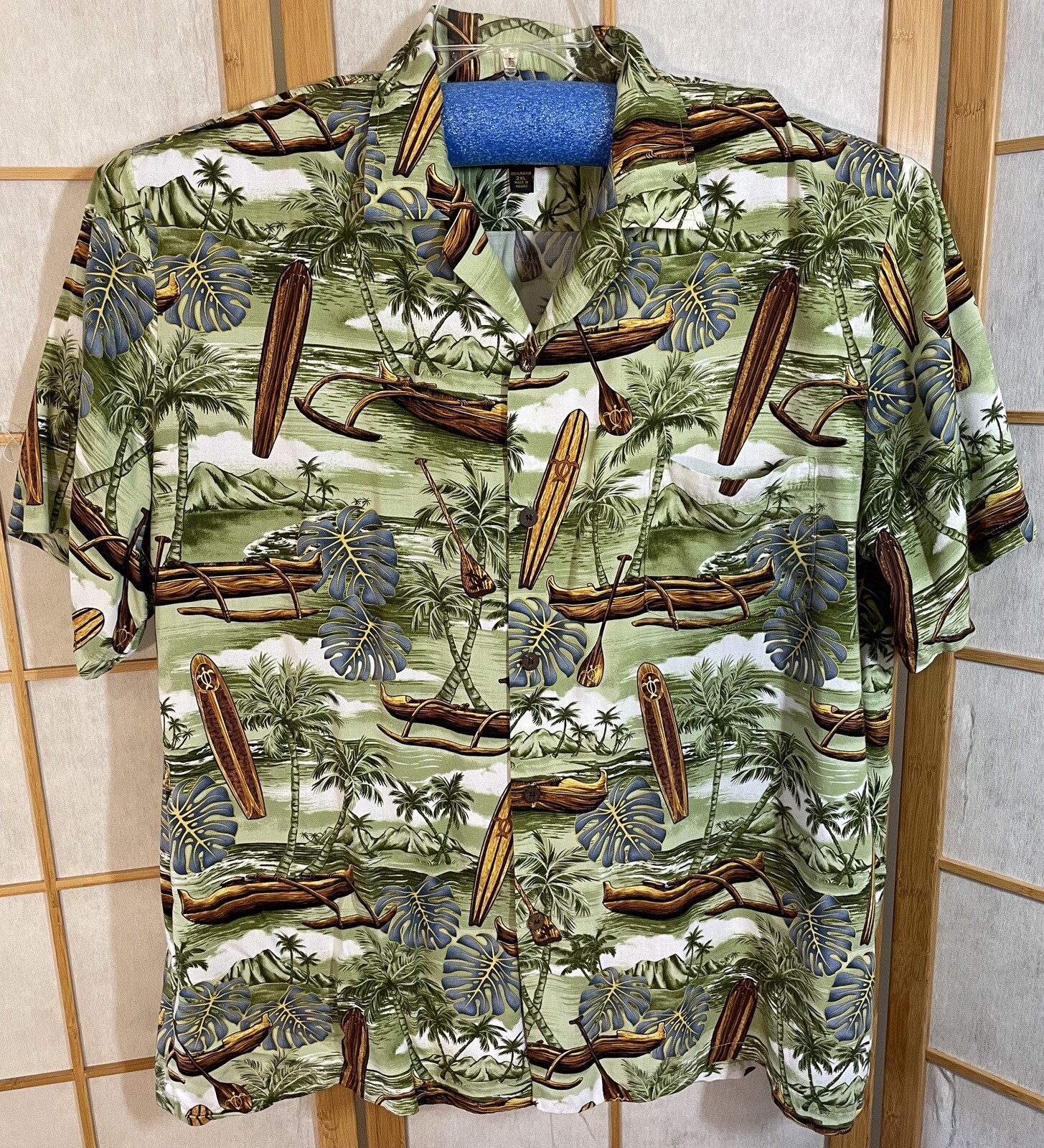 Hawaiian Reserve Collection SZ2XL Hawaiian Shirt 100% Rayon Made in ...
