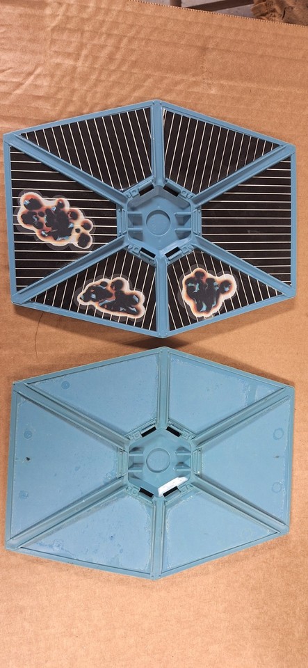 Vintage Star Wars TIE Fighter Battle Damaged Wings Relese Canopy parts ...