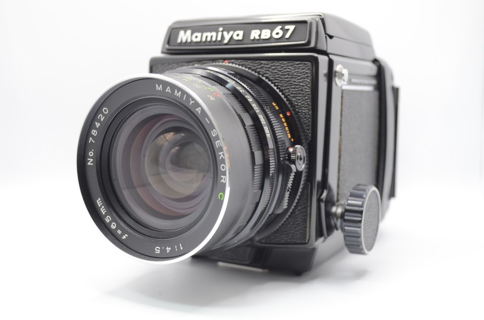 [NEAR MINT w/ Set] Mamiya RB67 Pro Sekor C 127mm f3.8 Lens 120 Film ...